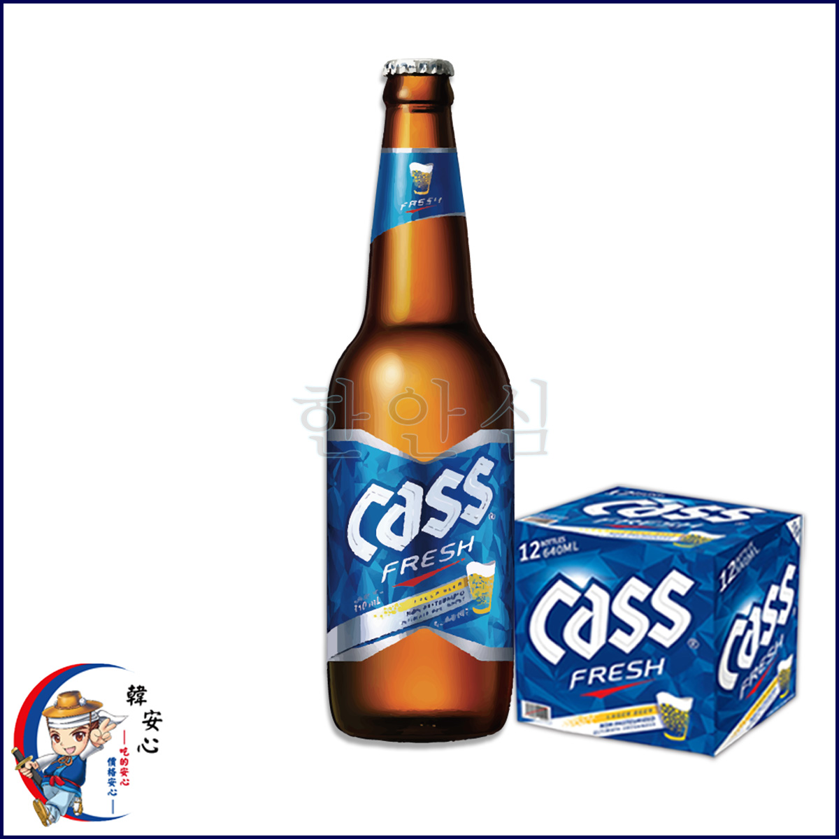 CASS啤酒 카스맥주(4.5%)12瓶|-韓安心-商品介紹